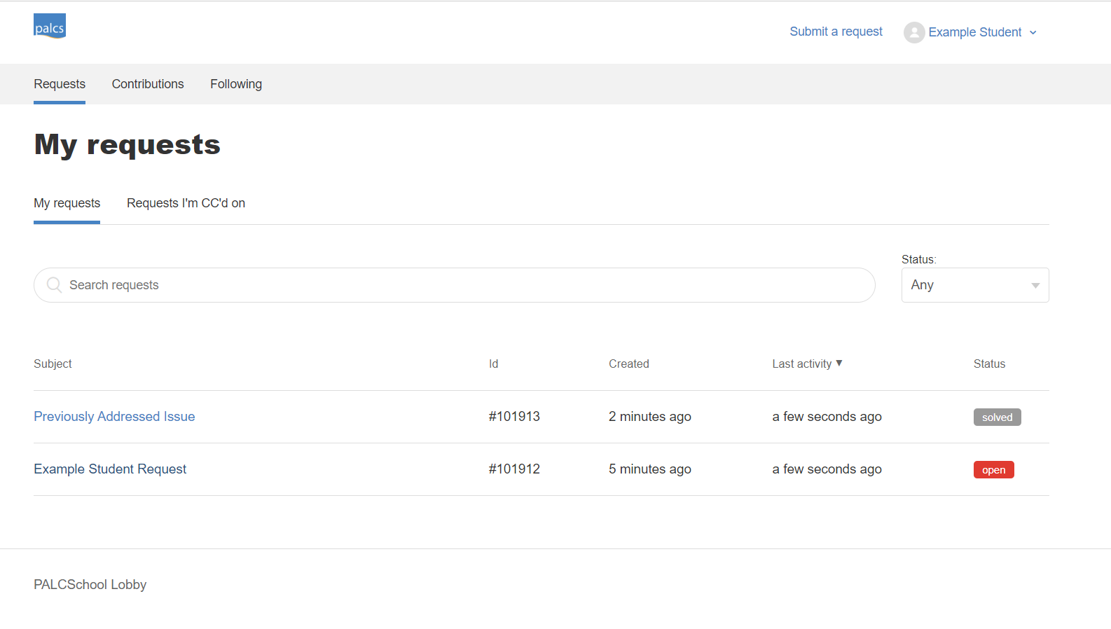 How can I monitor or see the progress of my Helpdesk ticket? – PALCS HelpDesk