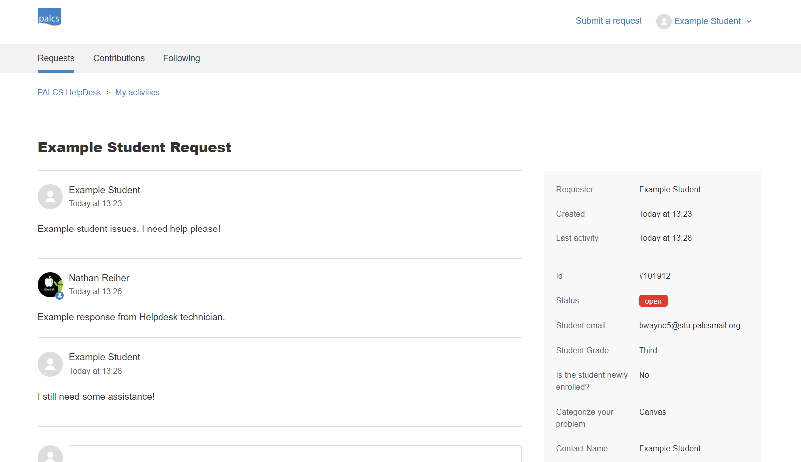How can I monitor or see the progress of my Helpdesk ticket? – PALCS HelpDesk