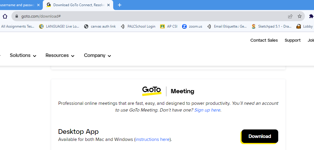 How do I get GoToMeeting on my PALCS device? – PALCS HelpDesk
