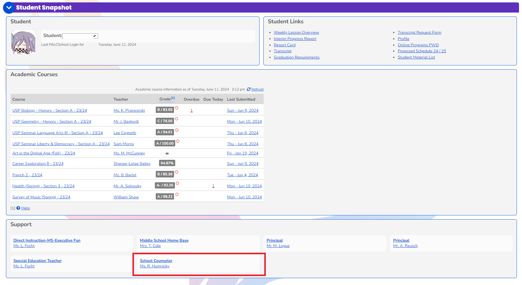 What if I have a question about my course enrollment? – PALCS HelpDesk