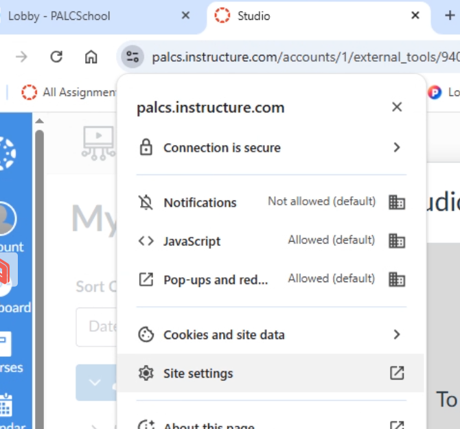 How to change website permissions on Google Chrome? – PALCS HelpDesk