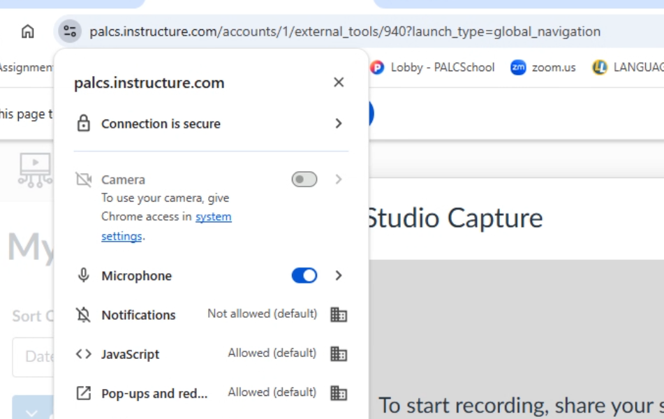 How to change website permissions on Google Chrome? – PALCS HelpDesk